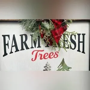 Holiday | Brand New Farm Fresh Trees Christmas Wall Sign | Poshmark